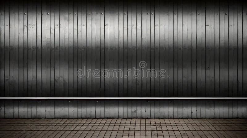 Metal Background Scene Visual Aspect Wall Abstract Backdrop. Stock ...