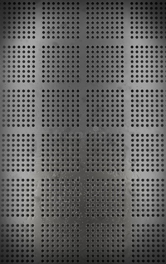 Metal Background with Seamless Circle (3d Render) Stock Illustration ...