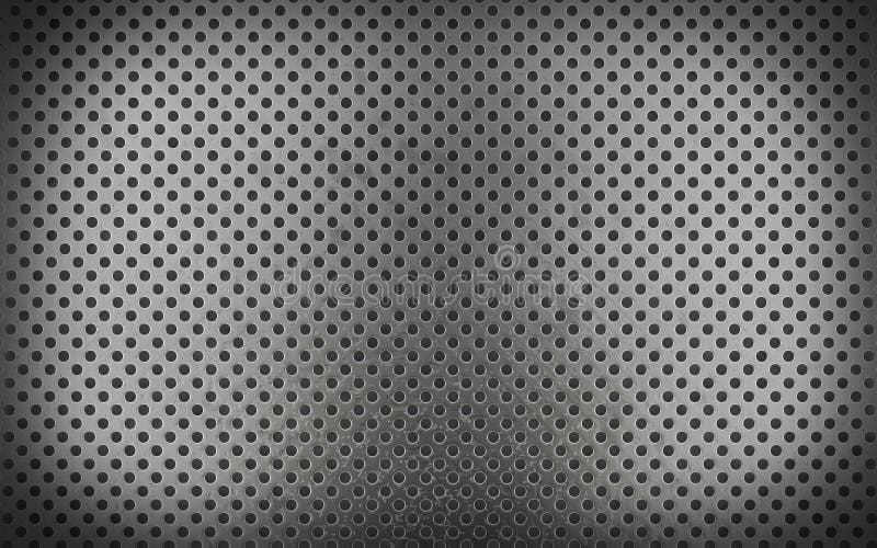 Metal Background with Seamless Circle (3d Render) Stock Illustration ...