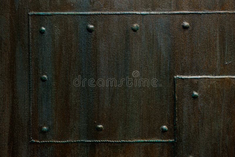 Metal Background with Seams Horizontal Texture Stock Photo - Image of ...