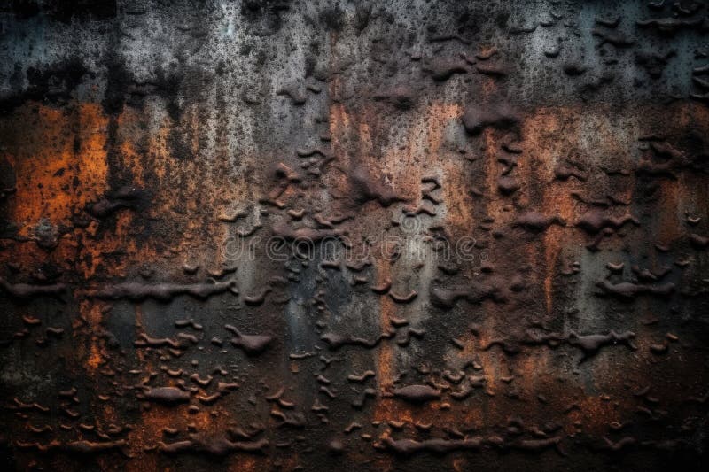 Rusted Metal Texture Background Stock Illustration - Illustration of ...