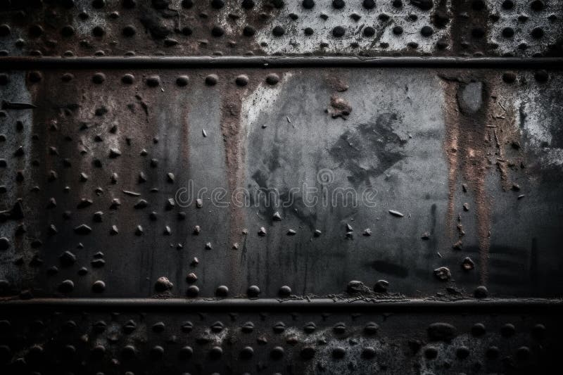 Metal Background Texture with Realistic Rust Stock Illustration ...