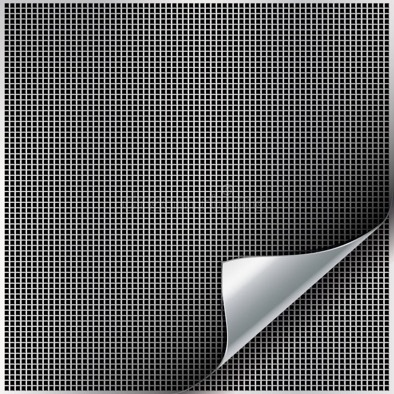 Metal Backgrounds with Curved Corner. Stock Vector - Illustration of ...