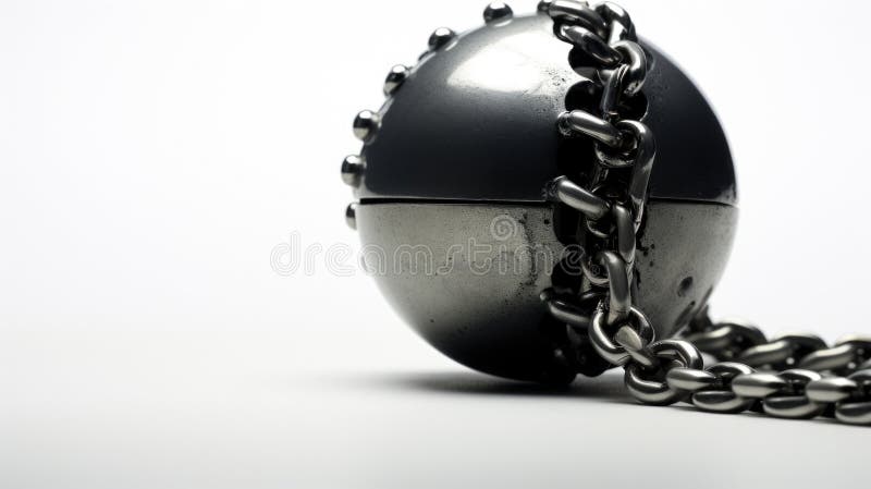 Metal Ball with Chain, Versatile Image for Various Concepts Stock Image ...