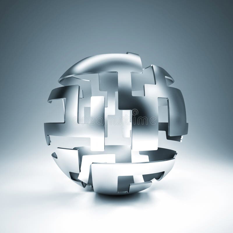 Metal ball stock illustration. Illustration of steel - 51872695