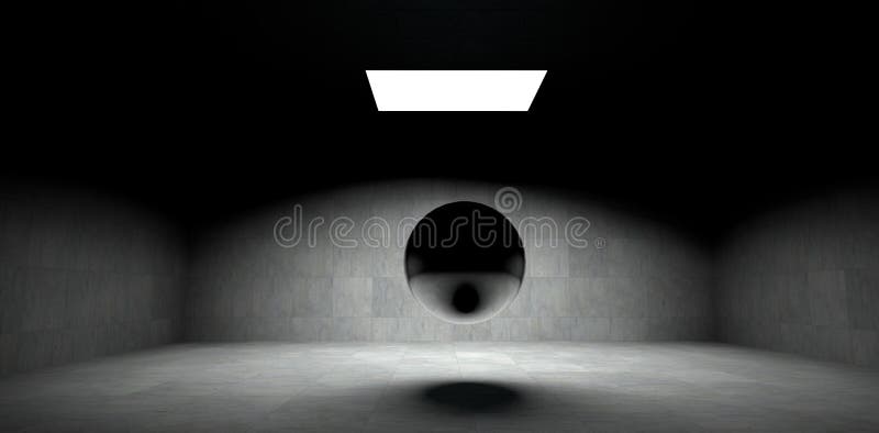 A Metal Ball Falls into a Dark Room through a Square Light Hole in the ...