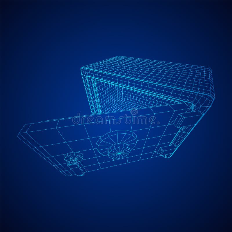 Bank vault safe vector stock vector. Illustration of polygon - 151525260