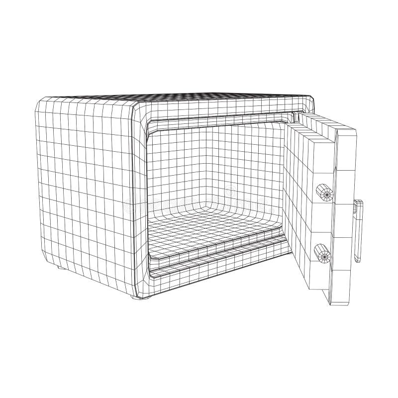 Bank vault safe vector stock vector. Illustration of close - 152131744