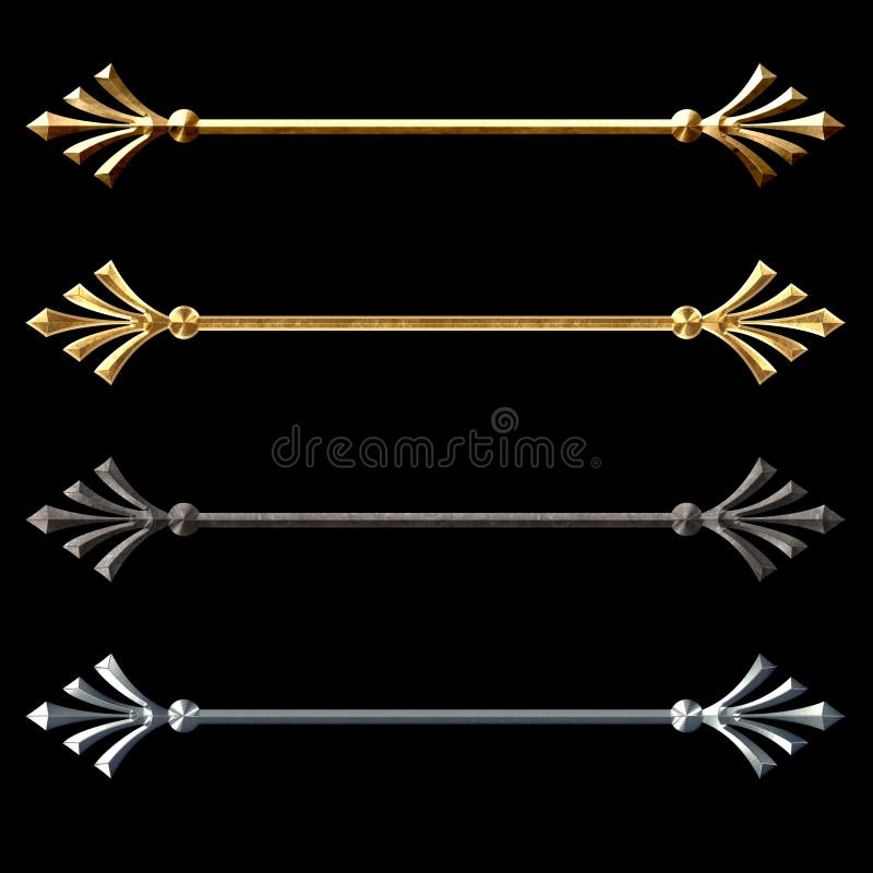 Metal Bar Divider stock illustration. Illustration of silver - 31394785
