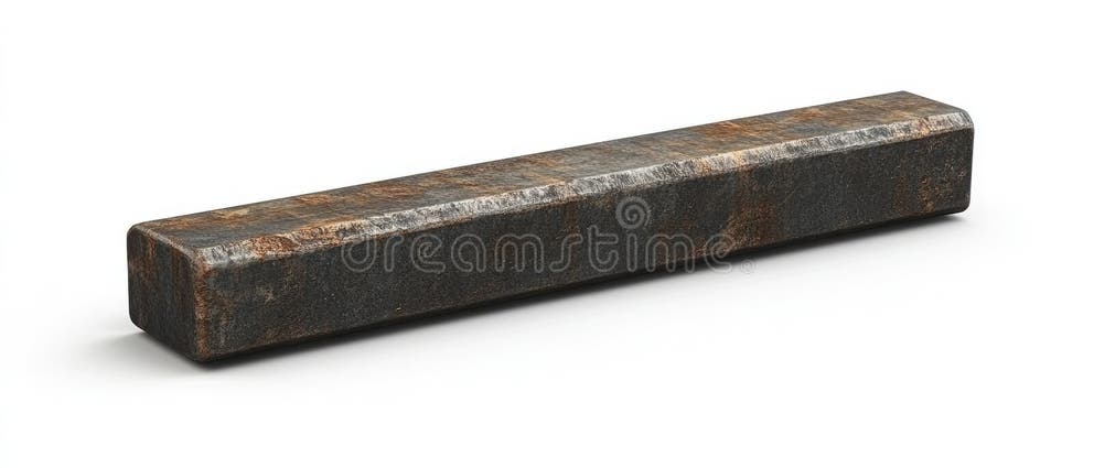 Metal Bar Engineering Building Material Rusty Stock Illustration ...