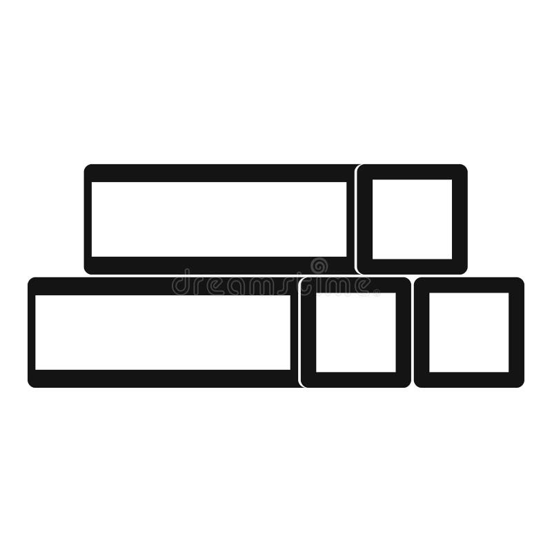 Metal Bar Icon, Simple Style Stock Vector - Illustration of industrial ...