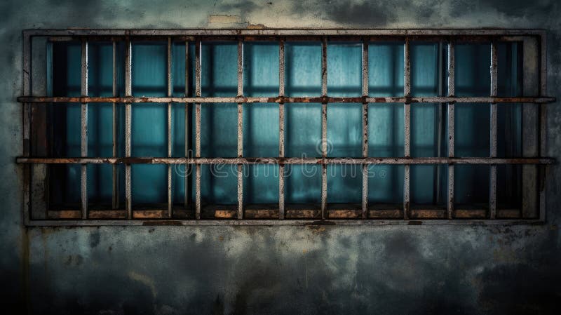 A Metal Bar on a Prison Cell Window Stock Image - Image of steel ...