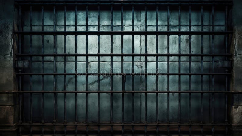 A Metal Bar on a Prison Cell Window Stock Image - Image of security ...