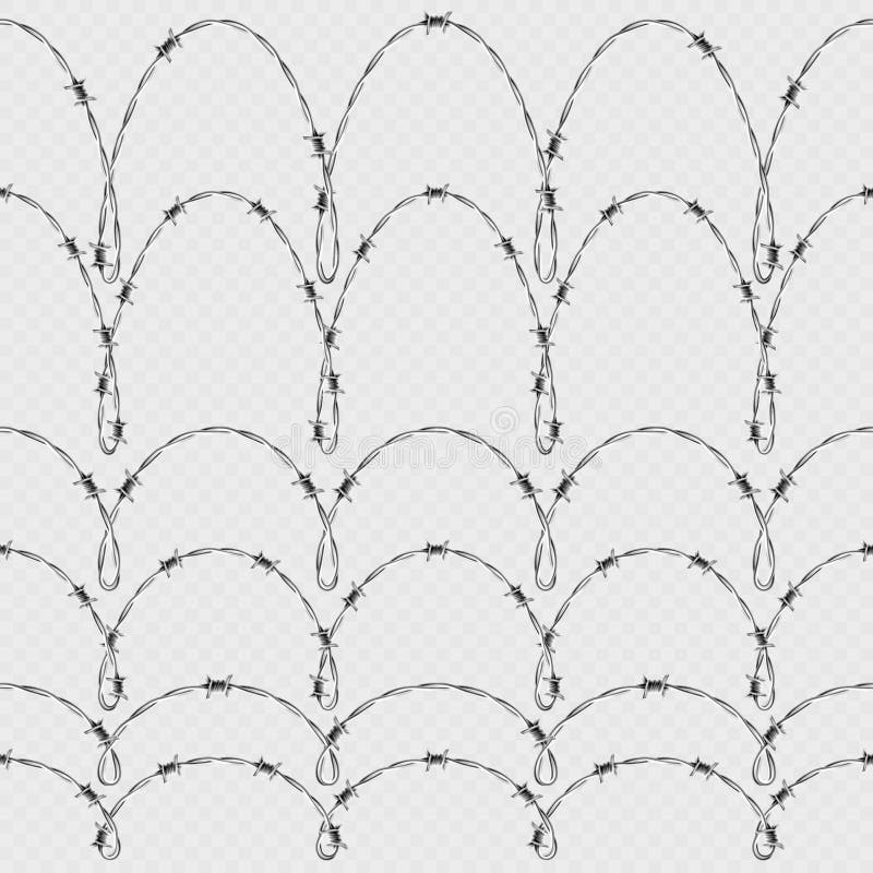 Metal Barbed Wire Horizontal Seamless Border Template and Elements ...