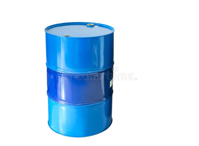 Metal Barrel Isolated on White Stock Photo - Image of steel, rusty ...