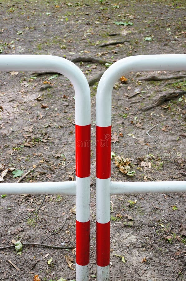 Metal barrier stock image. Image of chain, road, street - 36395161