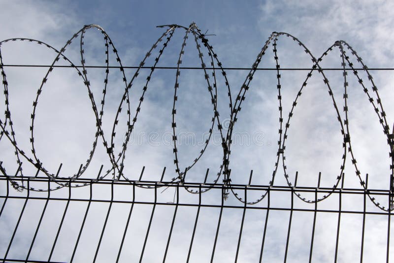 Metal barrier stock image. Image of tolerance, sharp - 78407977