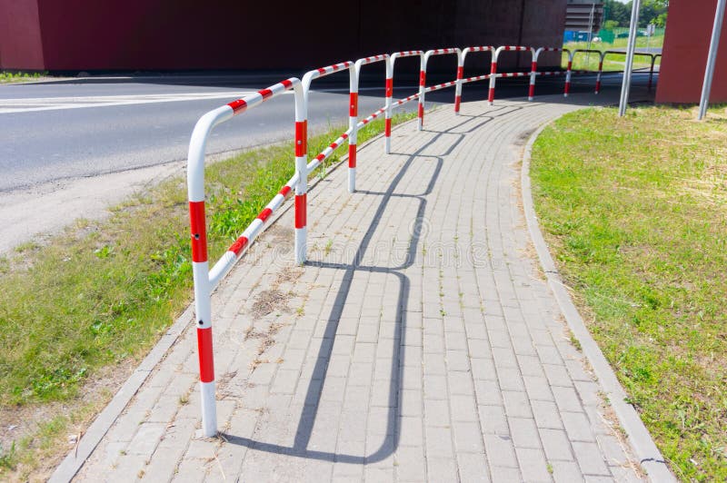 Path with barrier stock image. Image of outdoor, footpath - 44741471