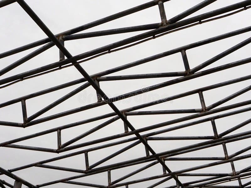 The Metal Bars Form a Pattern. Stock Photo - Image of gray, geometric ...