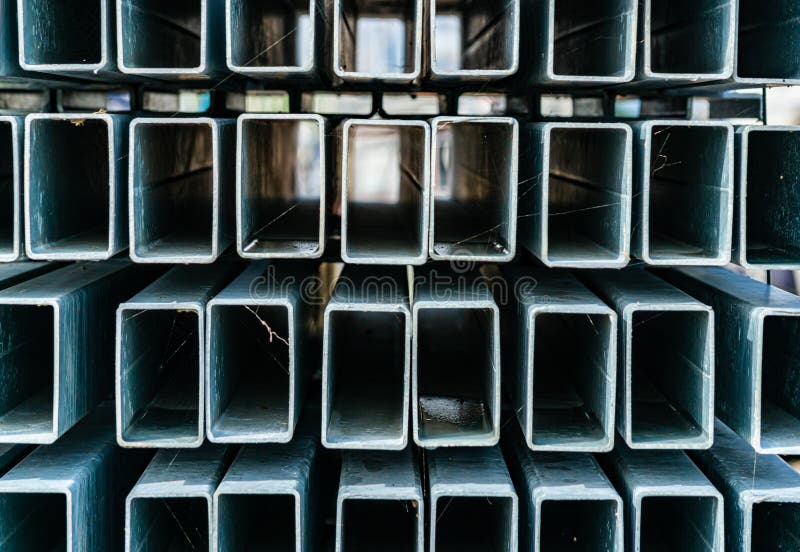 Metal Profile Bars Stacked. Stock Photo - Image of close, closeup ...