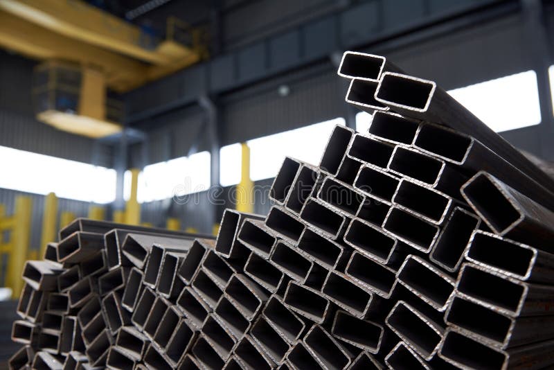 Metal Beam or Profile for Construction Close-up Stock Photo - Image of ...