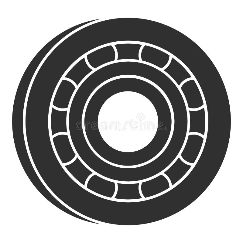 Metal Bearing Icon, Simple Style Stock Vector - Illustration of bearing ...