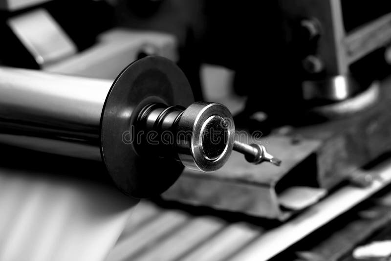 Metal Bearing in Industrial Machine Stock Image - Image of background ...