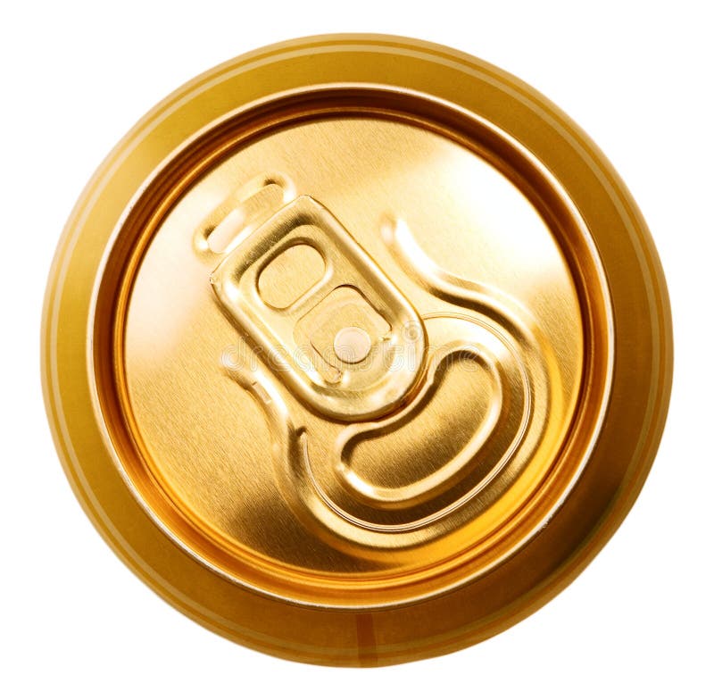 Metal beer can, unopened stock image. Image of canister - 40539769