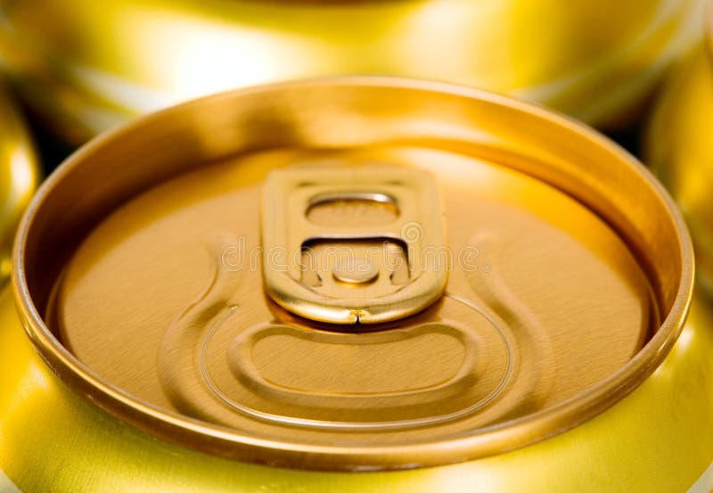 Metal beer can, unopened stock image. Image of beverage - 40539819