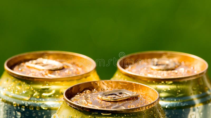Metal beer can, unopened stock photo. Image of green - 41578642