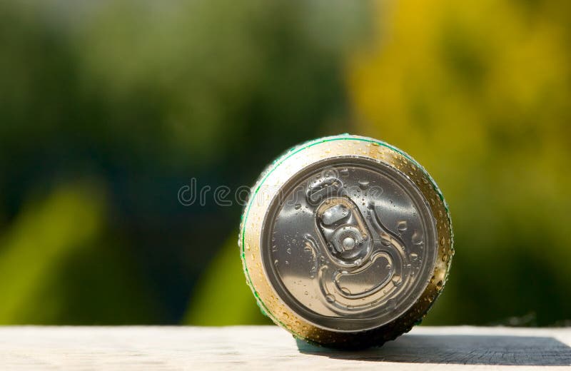 Metal beer can, unopened stock image. Image of alcohol - 42156611