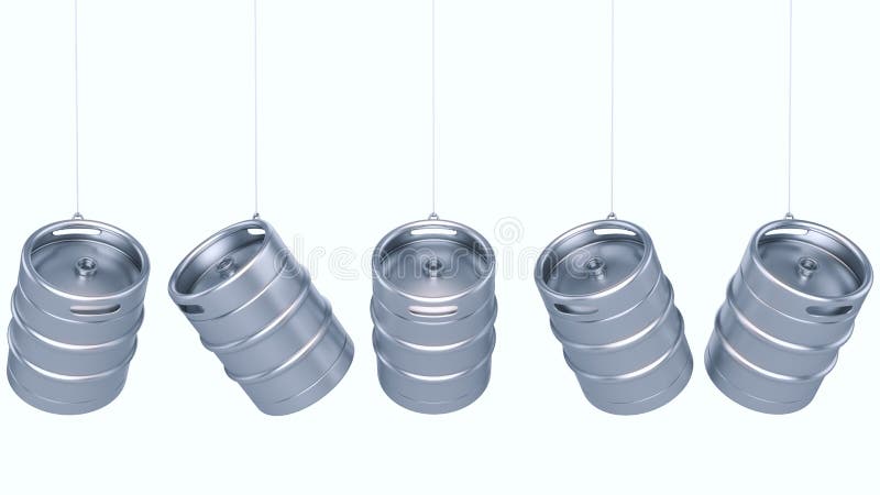 Metal Beer Keg stock illustration. Illustration of lager - 55649220