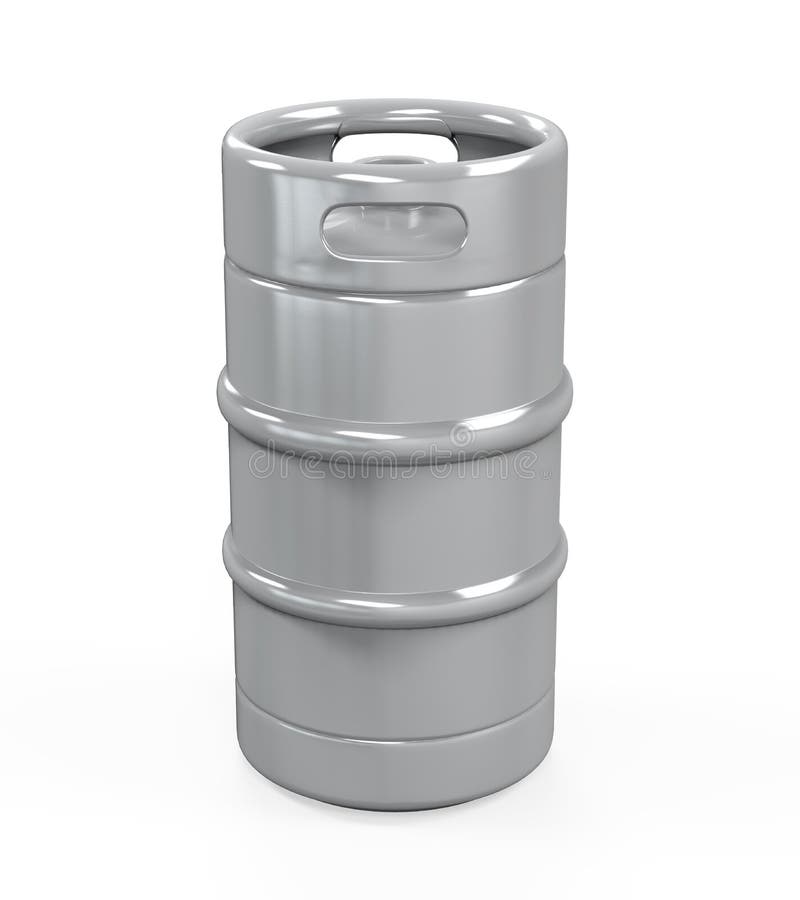Metal Beer Kegs stock illustration. Illustration of draught - 40004114