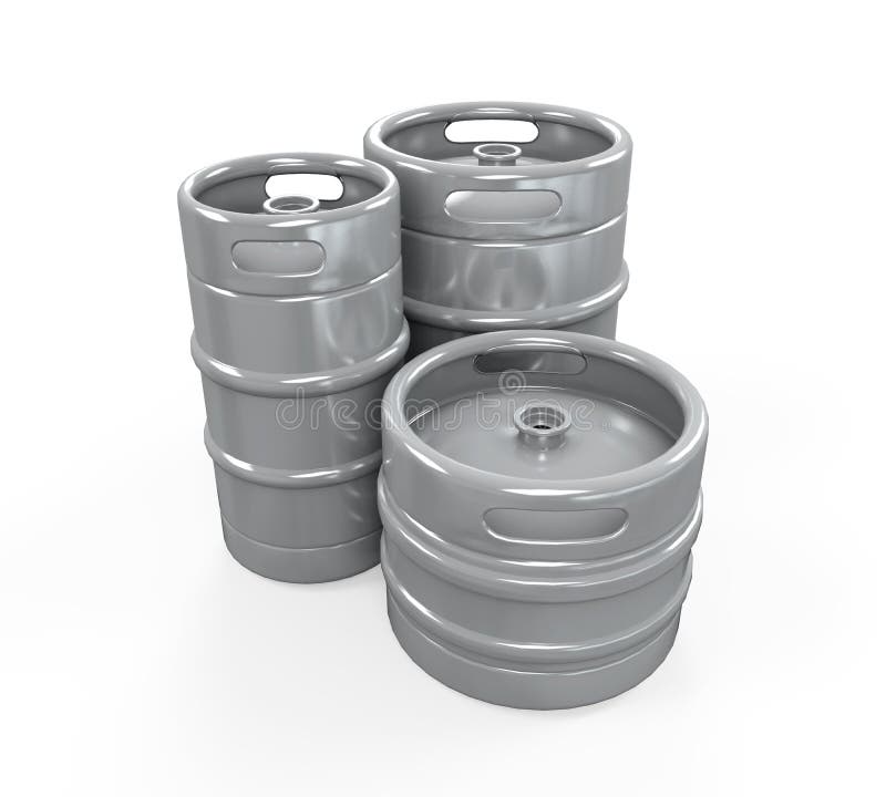 Metal Beer Keg stock illustration. Illustration of industry - 33498567