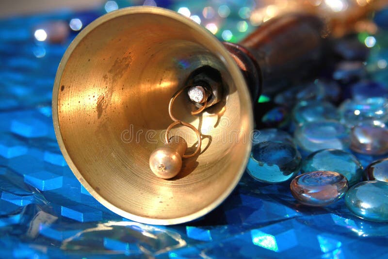 Metal bell close up stock image. Image of temple, bronze - 18525919