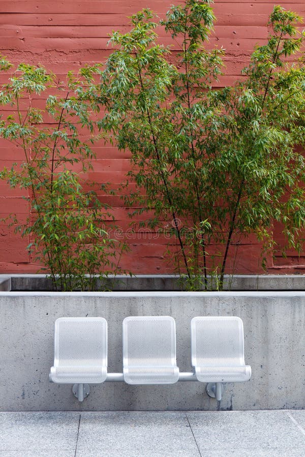 Metal Bench stock image. Image of concrete, pavement - 17846951