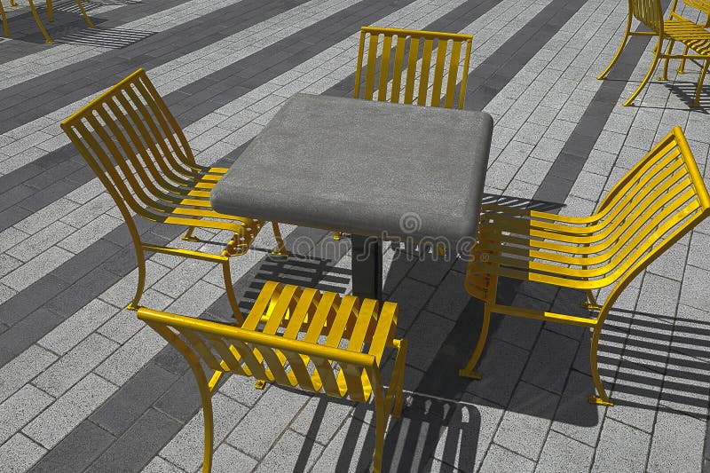 Metal benches in the park stock photo. Image of object - 316335258