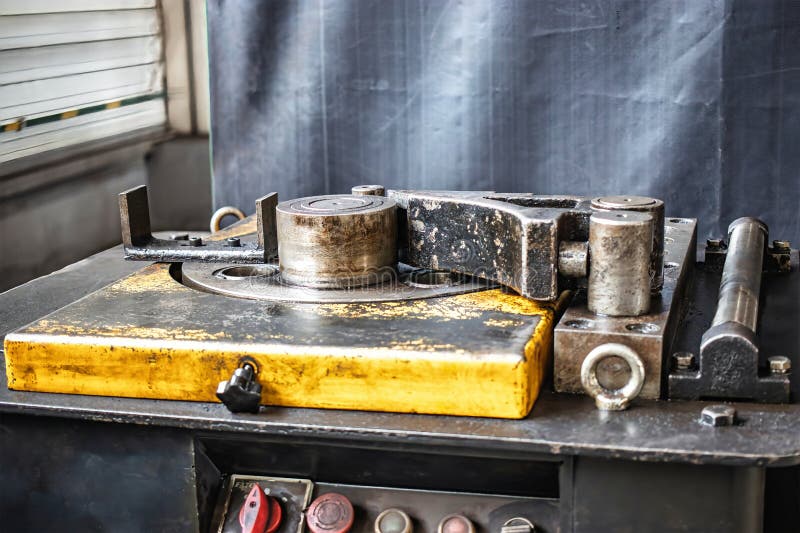 Metal Bending Machine for Shaping Reinforcement Products in a Workshop ...