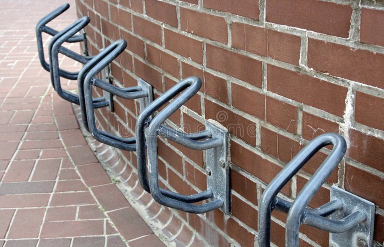 Metal bicycle racks stock photo. Image of europe, curve - 10881596