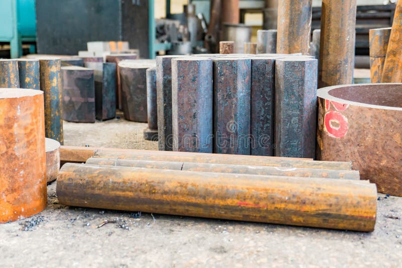 Metal Billets, after Heat Treatment, for Turning Stock Photo - Image of ...