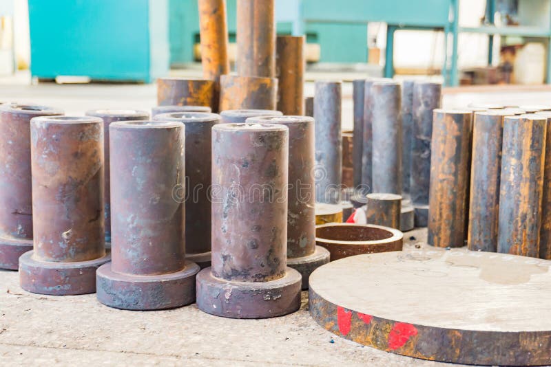 Metal Billets, after Heat Treatment, for Turning Stock Image - Image of ...