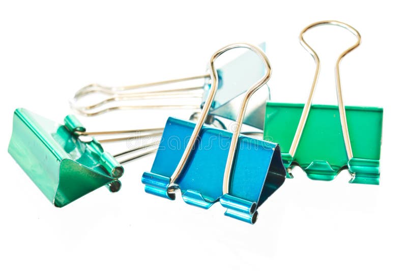 Metal binders stock photo. Image of background, office - 21633990