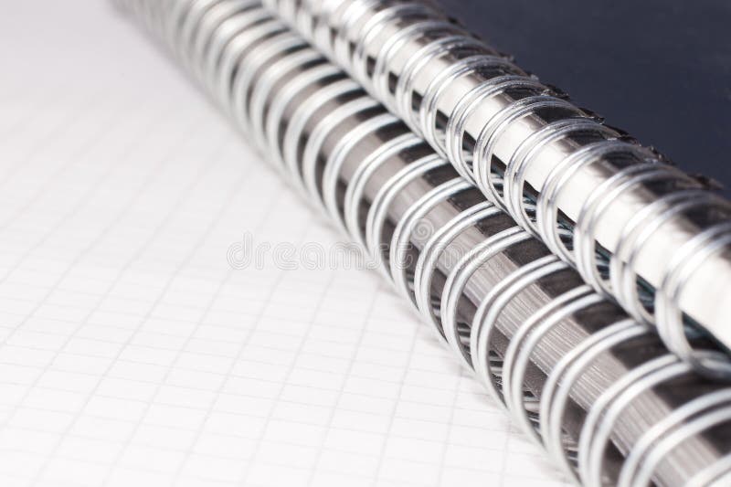 Metal binding notebook stock photo. Image of note, leather - 37254310