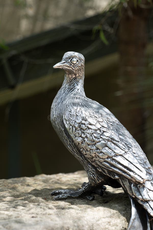Metal Bird Statue in Australia Stock Image - Image of travel, natural ...