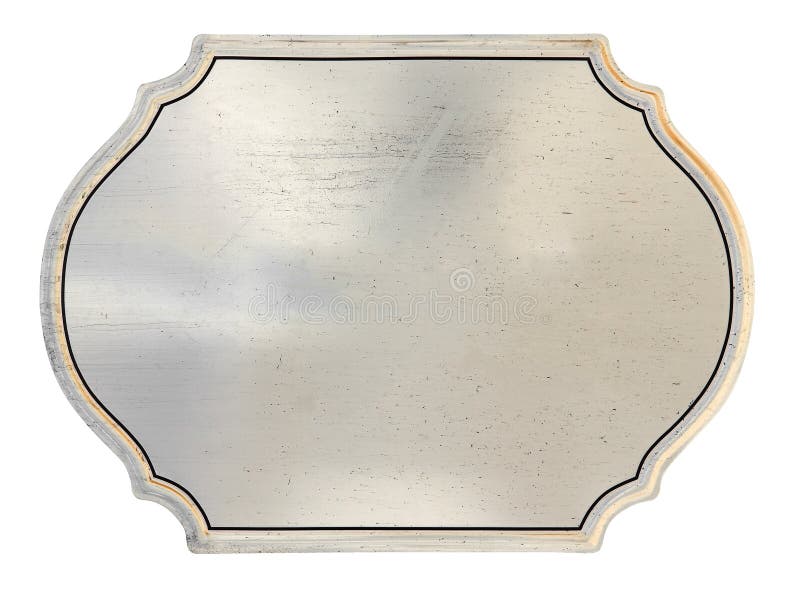 Metal blank label stock photo. Image of plate, abstract - 49495096