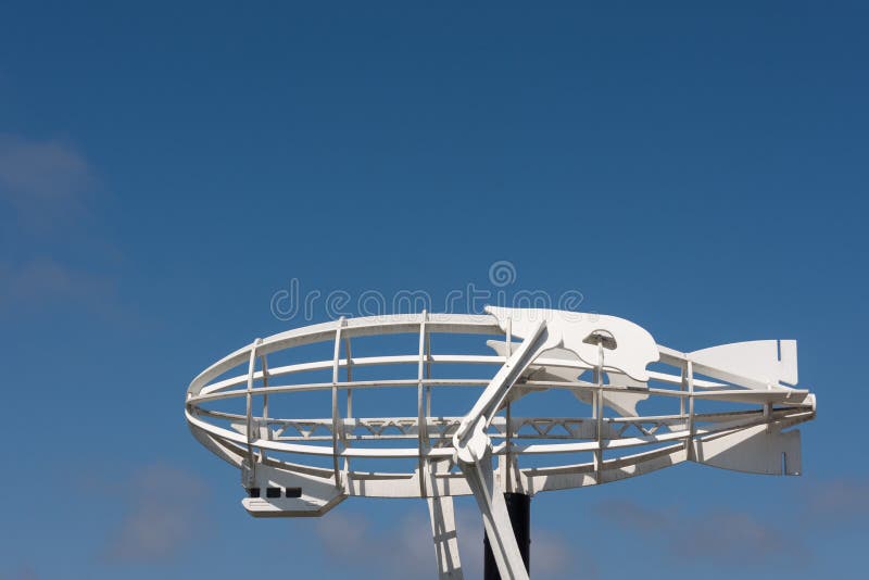Metal Blimp stock image. Image of creation, statue, blimp - 77095235
