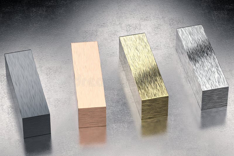 Metal bllocks stock illustration. Illustration of colorful - 76595285