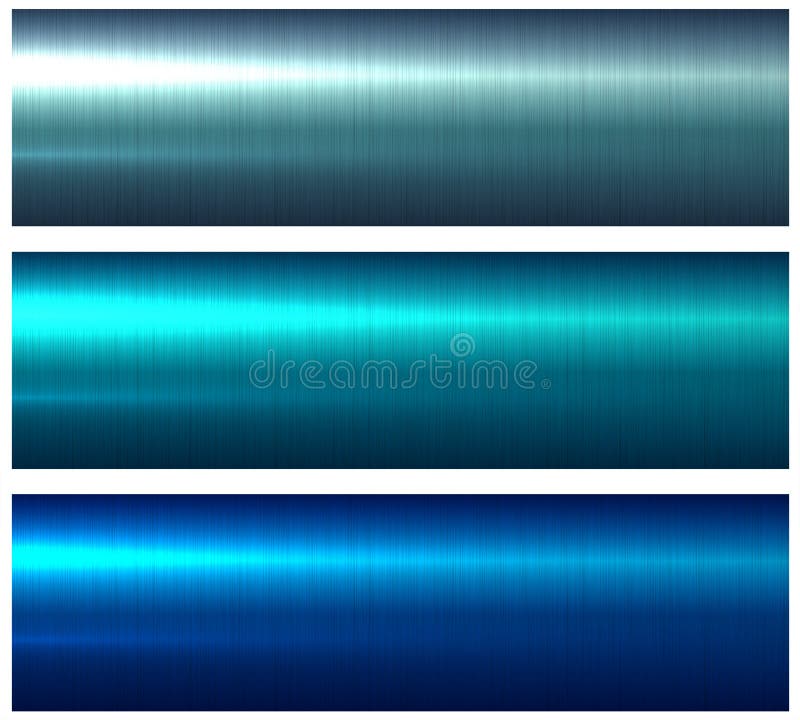 Brushed Metallic Blue Background