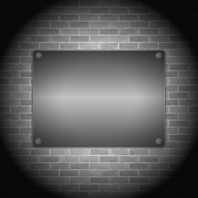 Metal Board stock vector. Illustration of plate, background - 26491849