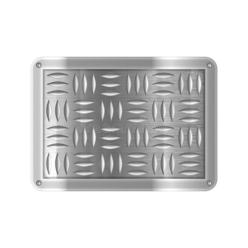 Metal Board, Steel Plate Vector Background. Shield Stock Vector ...